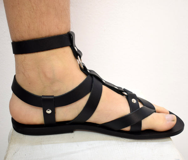 Gladiator Roman Grecian Spartan Mens Spartacus Halloween sandals ...